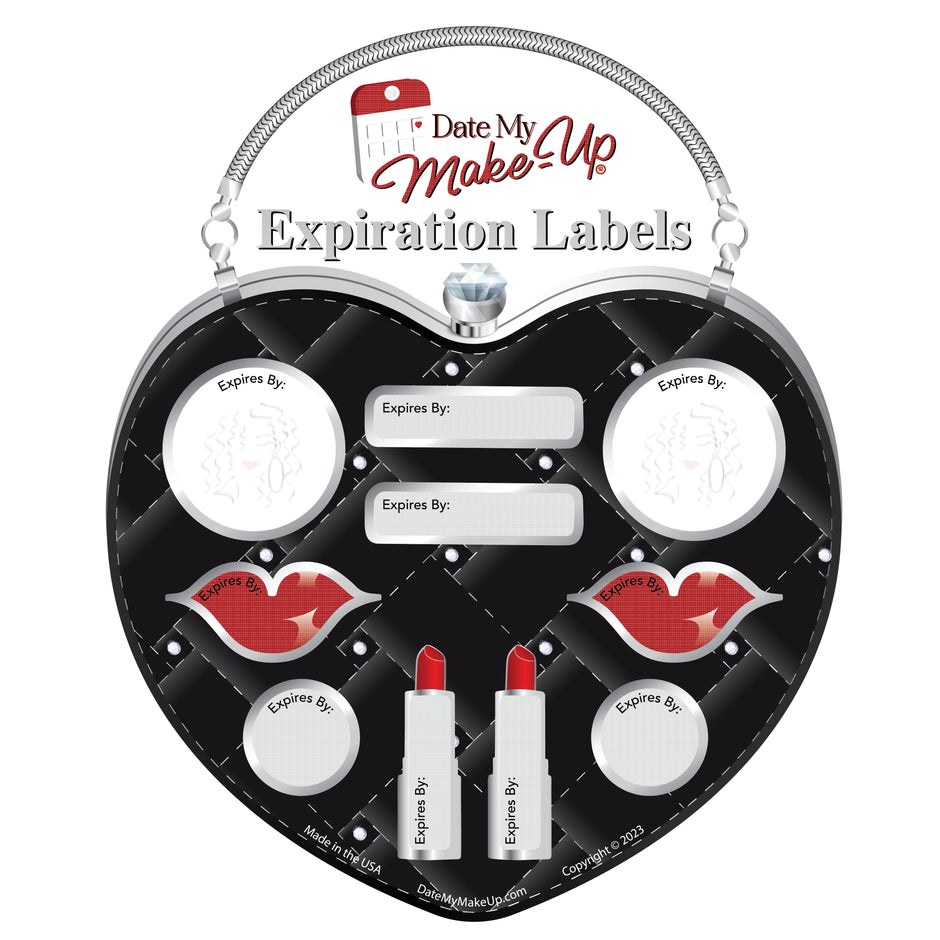 10 Individual Metallic Vinyl Labels, For Makeup Expiration – Date My ...