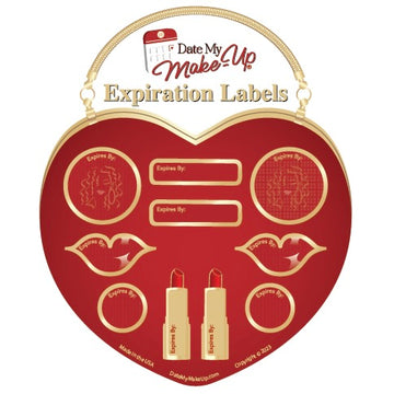 10 Individual Metallic Vinyl Labels, For Makeup Expiration – Date My ...